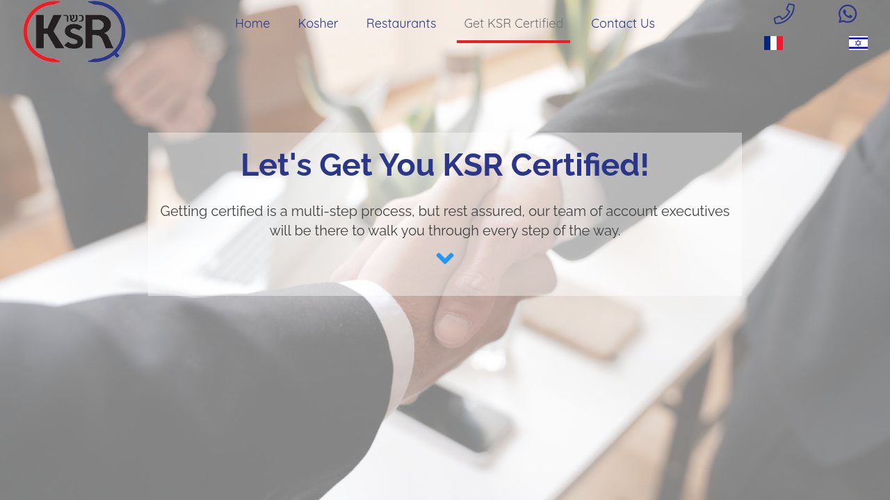 KSR - Certification Application Form for your Company